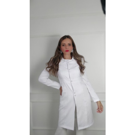 Jaleco Chique Alfaiataria com elastano barato | Shopee Brasil