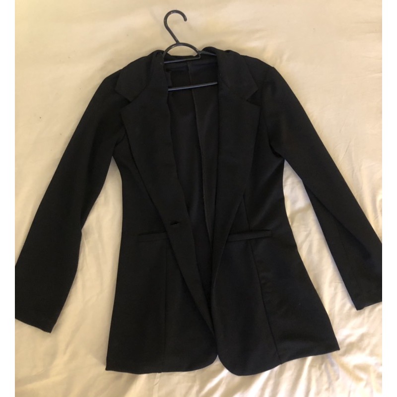 Blazer Preto (maxi blazer) | Shopee Brasil