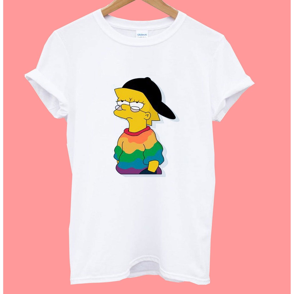 Camiseta Lisa The Simpsons Swag Rap Tumblr Blusinha Feminina Roupa Moda ...