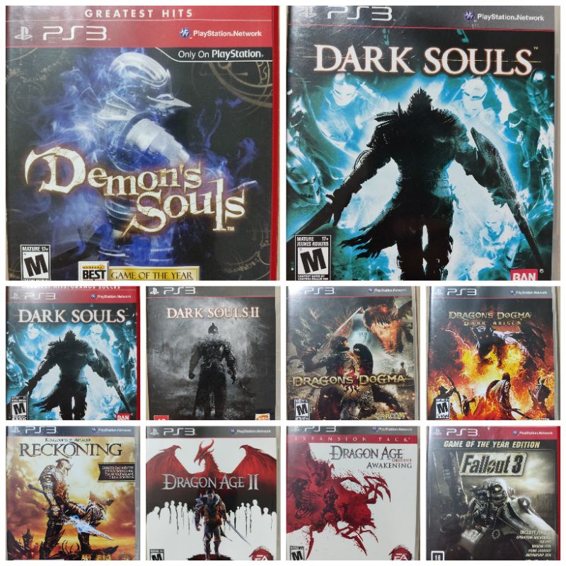 Jogos RPG PS3 Demon's Souls Dark Souls Dragon's Dogma Fallout ...