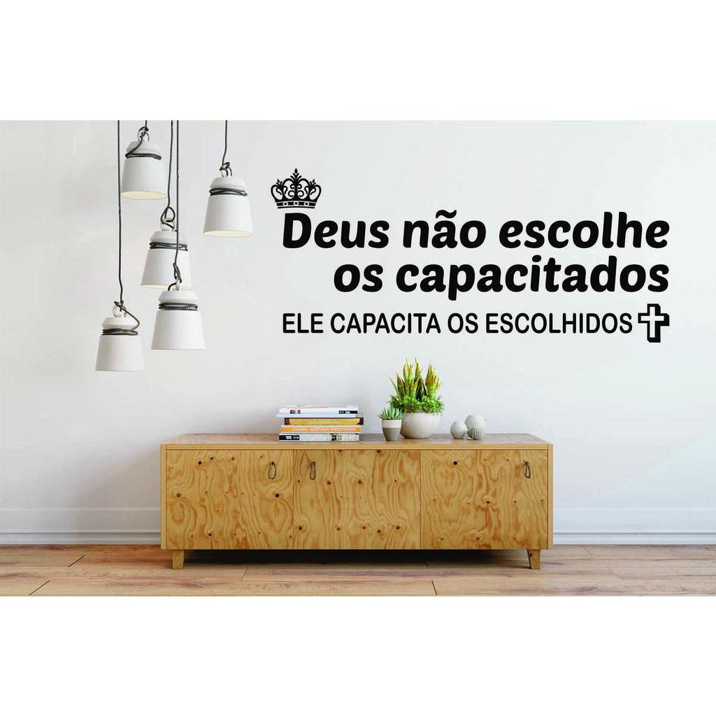 Adesivo De Parede Decorativo Deus Não Escolhe Os Capacitados Shopee