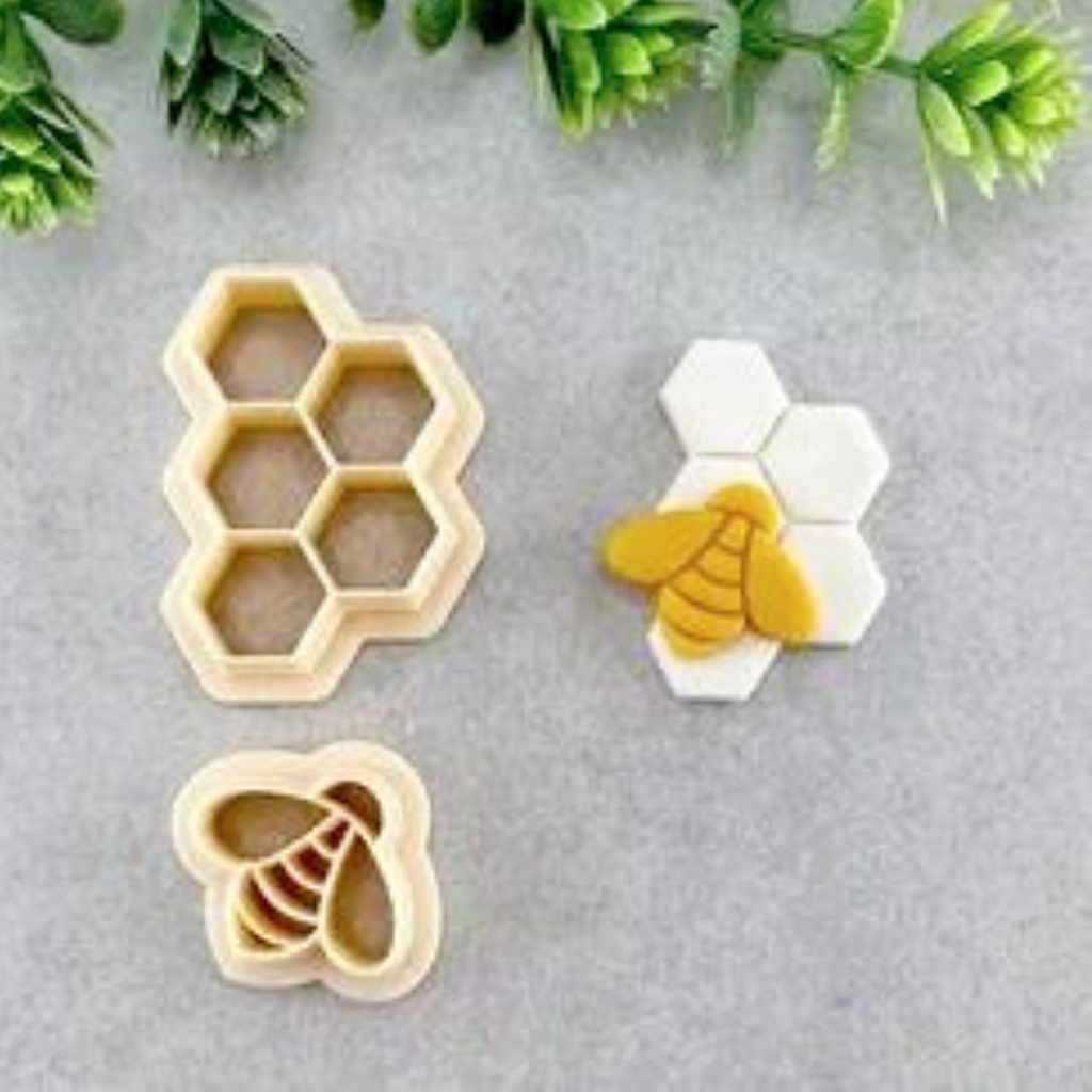 Kit com 2 Cortadores de Biscoito Pasta Americana Biscuit Favo de Mel ...