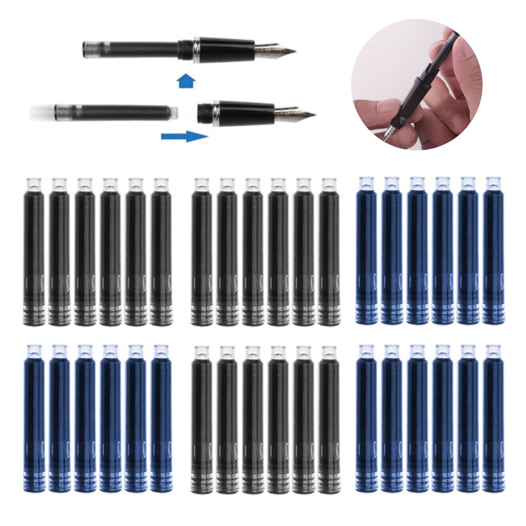 Kit 12 Tinta Nanquim Para Caneta Tipo Bico Pena Refil Recarga | Shopee ...