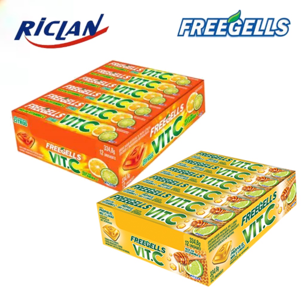 Drops Freegells Vit.C Sabores 334g C/12 Unidades - Riclan - Escorrega o ...
