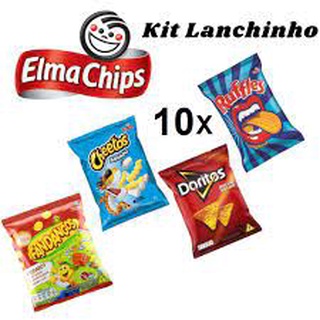 Kit 10 unidades Mini Salgadinhos Doritos Cheetos Fandangos Ruffles Sortidos - Elma Chips ...