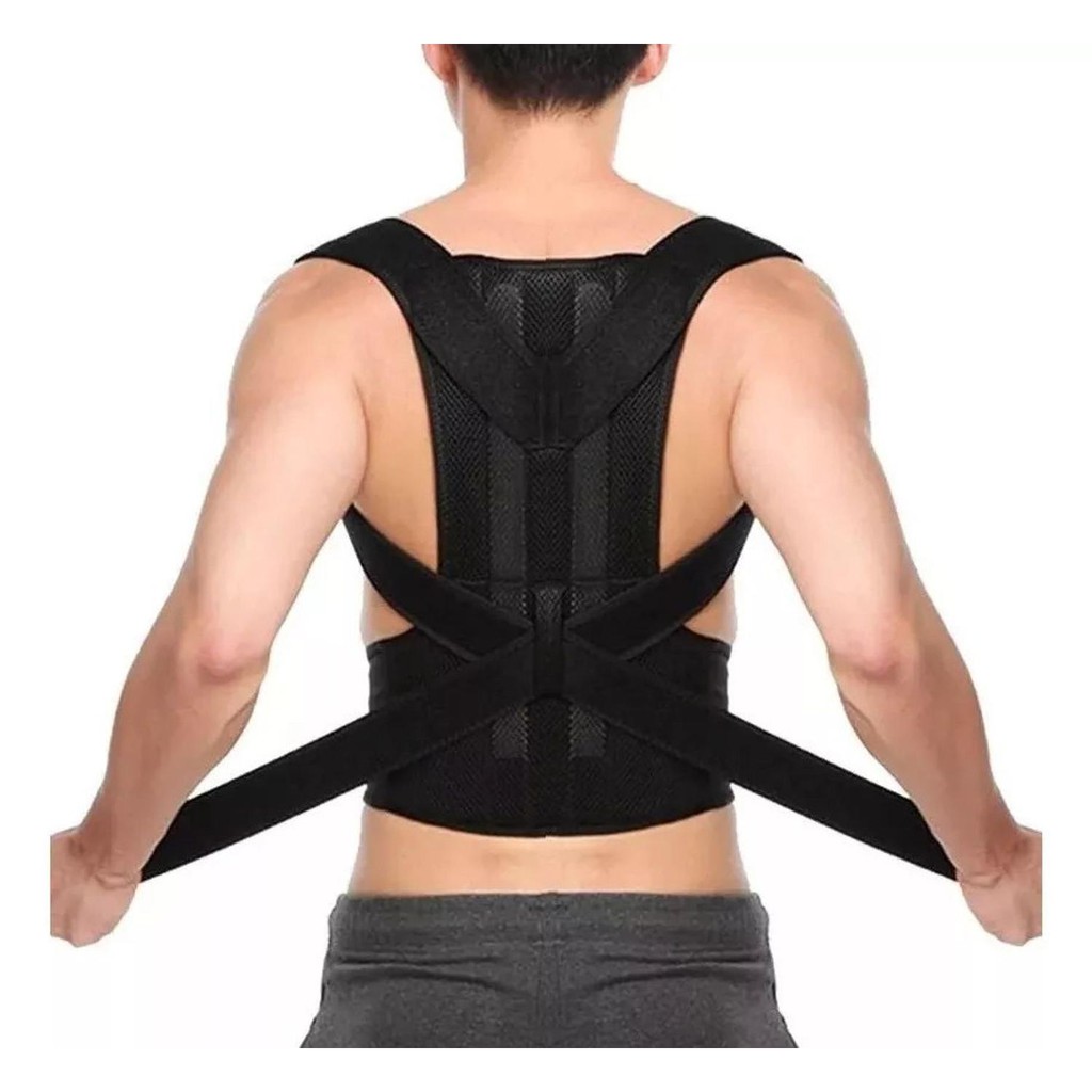 Cinta Colete Corretor Postura Coluna Lombar Reforçada | Shopee Brasil