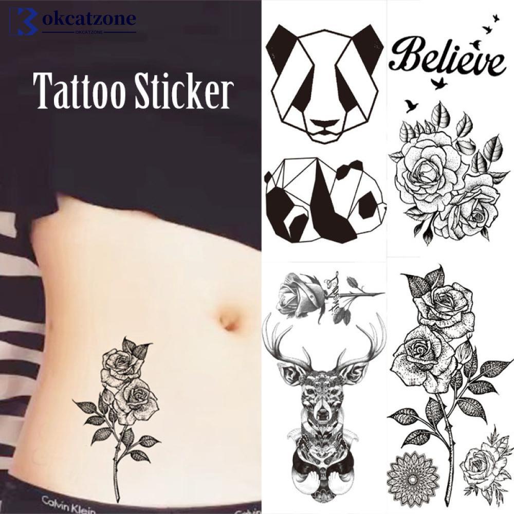Okcatzone Adesivos Temporários De Tatuagem Fresca Pequena À Prova D