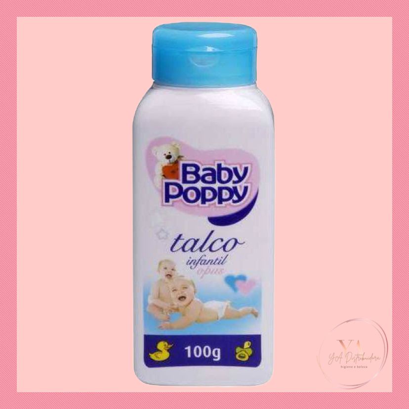 Talco Infantil Baby Poppy 100g | Shopee Brasil