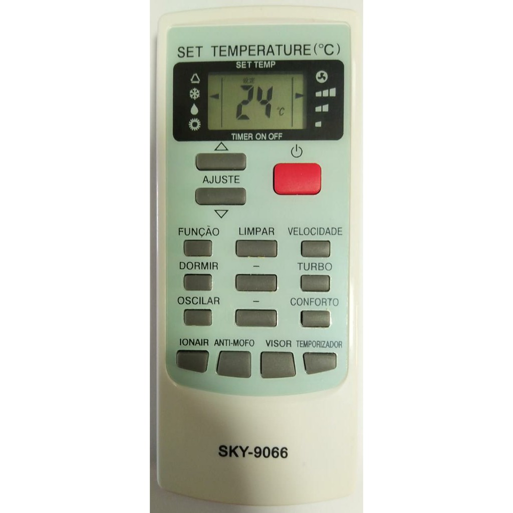 Controle Ar Condicionado Elgin/mitsuo Split Eco Plus Sky-9066 | Shopee ...