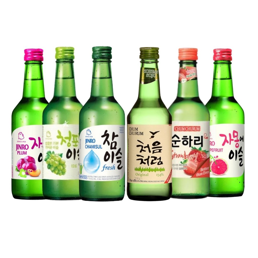 Soju Bebida Tradicional Coreana Importada Sabores Variados 360ml ...