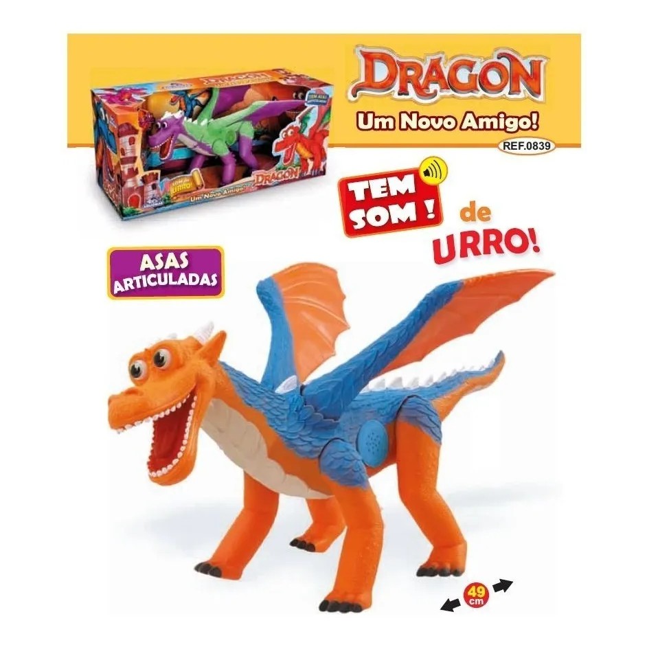 Brinquedos Dinossauro Dragon Amigo Dragão Emite Som Shopee Brasil