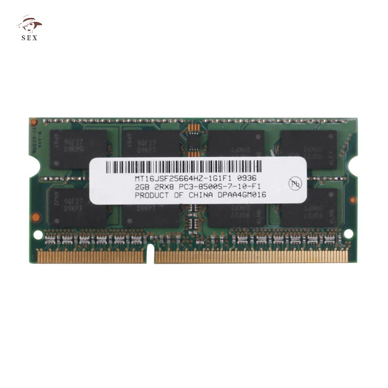 Ddr3 2gb Ram Memória Laptop 2rx8 Pc3-8500S 1066mhz 204pin 1.5v Ram ...