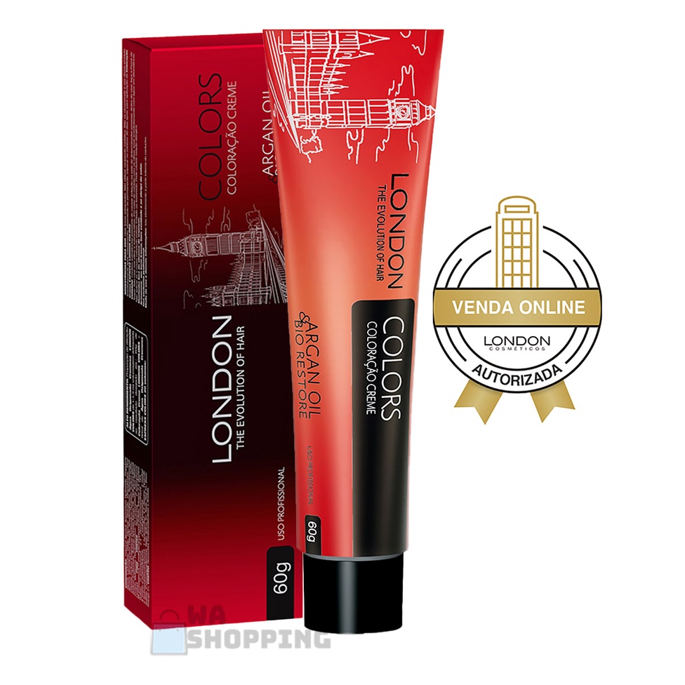 Tinta Coloração London Colors Creme 60g - A Escolher | Shopee Brasil