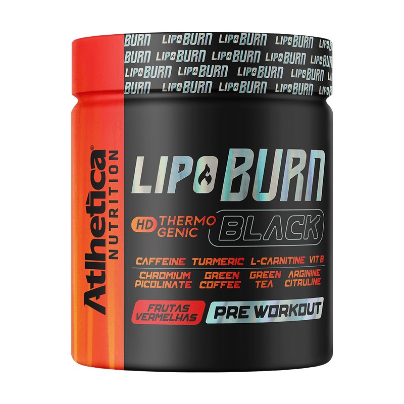 Lipo Burn Black 200g Frutas Vermelhas - Atlhetica | Shopee Brasil