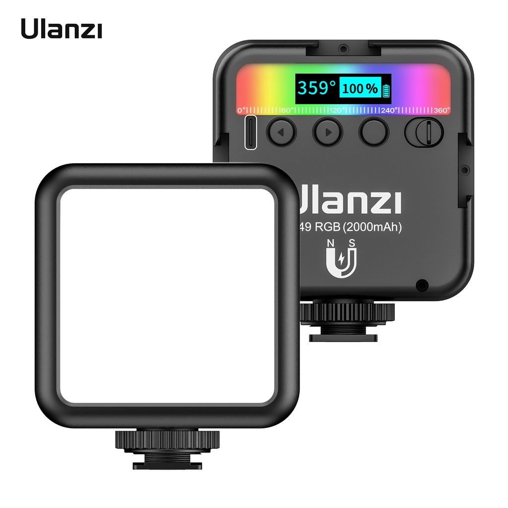 ulanzi VL49 RGB Pocket LED Photography Fill Light - Desconto no Preço