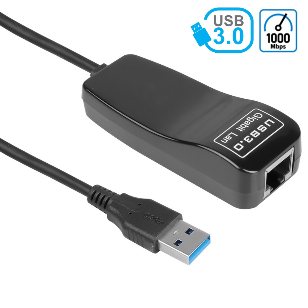 Adaptador de Rede USB 3.0 RJ45 Gigabit 1000 Mbps Ethernet 10/100/1000 ...