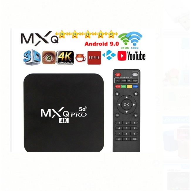 Tv box smart 4k pro 5g 8gb/ 128gb wifi android 10.1 tv box smart mxq ...