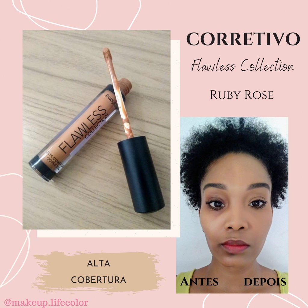 Corretivo Ruby Rose Flawless | Shopee Brasil