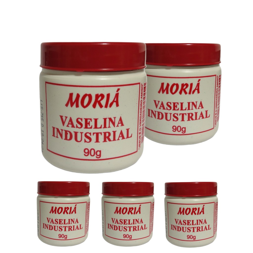 Kit 05 Vaselina Solida 90g Lubrificante para uso industrial Moriá 90G ...