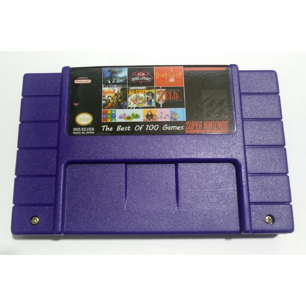 Super 102 Em 1 Casinlog Para SFC/Snes Jogo Cartão Cartucho Red Shell ...