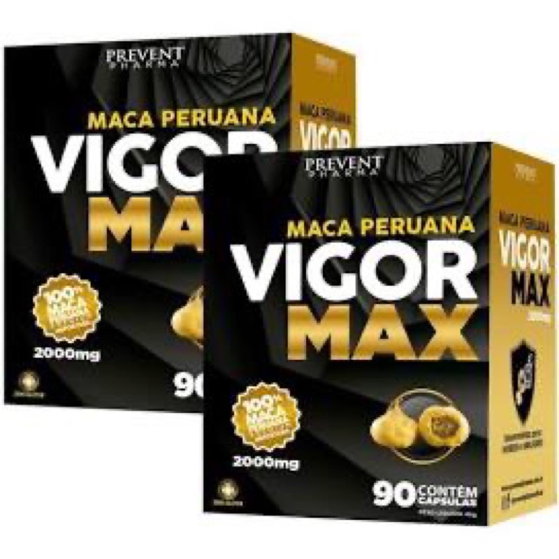 Kit 2 Maca Peruana Vigor Max 2000mg 180 Caps Prevent Pharma | Shopee Brasil