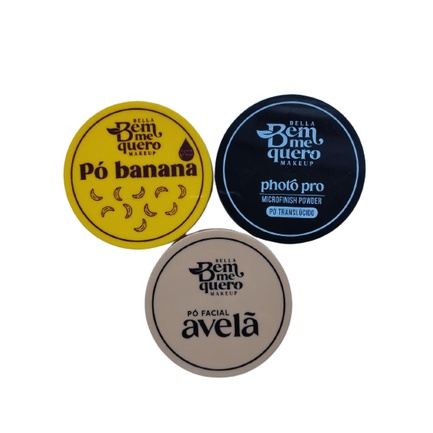 Po Solto Facial Banana/Translucido/Avelã ultra fino A Prova D'agua Bem ...