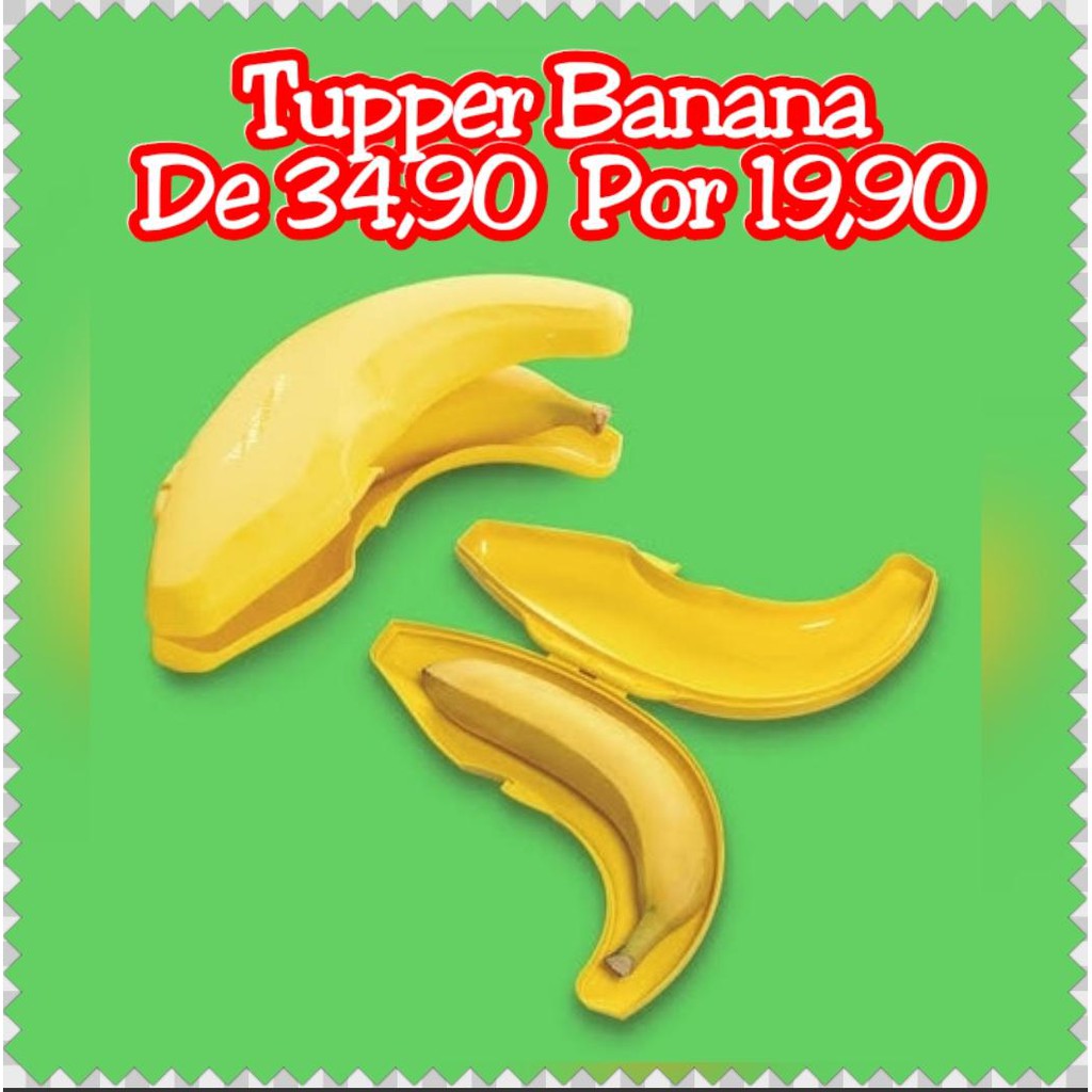 Tupper Banana Tupperware Porta Banana | Shopee Brasil