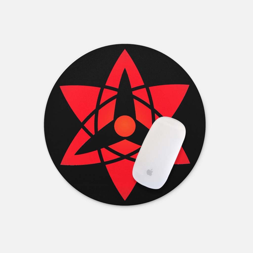 Mouse Pad Anime Naruto Shippuden Sharingan Personalizado Neoprene ...