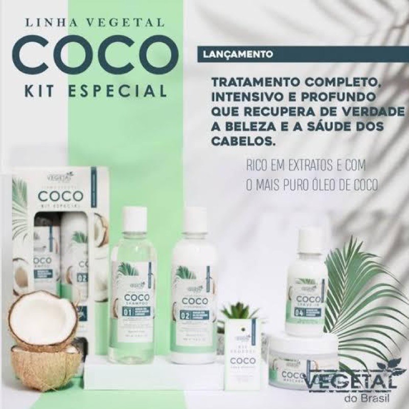 kit capilar especial coco flora pura | Shopee Brasil