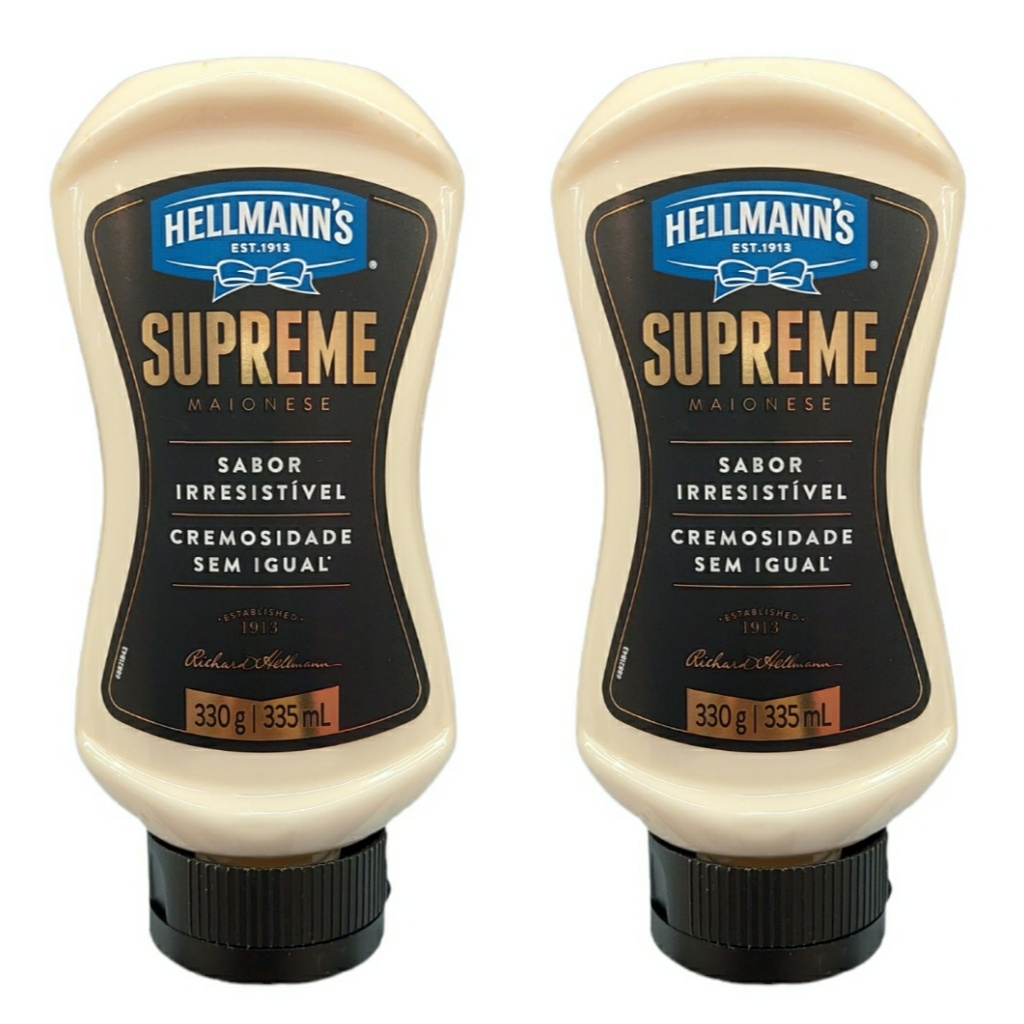 Nova Maionese Hellmann's Supreme Kit Com 2 Unidades de 330g | Shopee Brasil