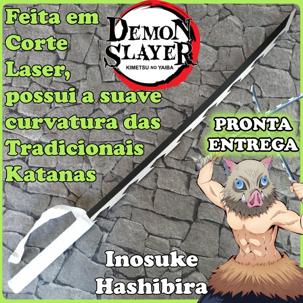 Espada Inosuke Hashibira Demon Slayer Kimetsu no Yaiba | Shopee Brasil