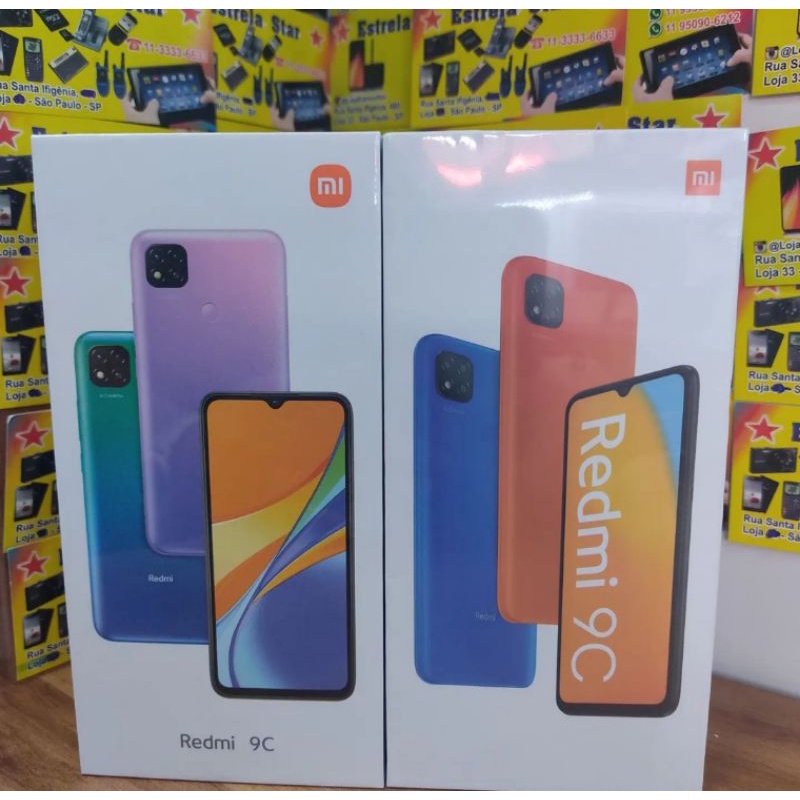 Celular Xiaomi Redmi 9C 64GB 128GB | Shopee Brasil