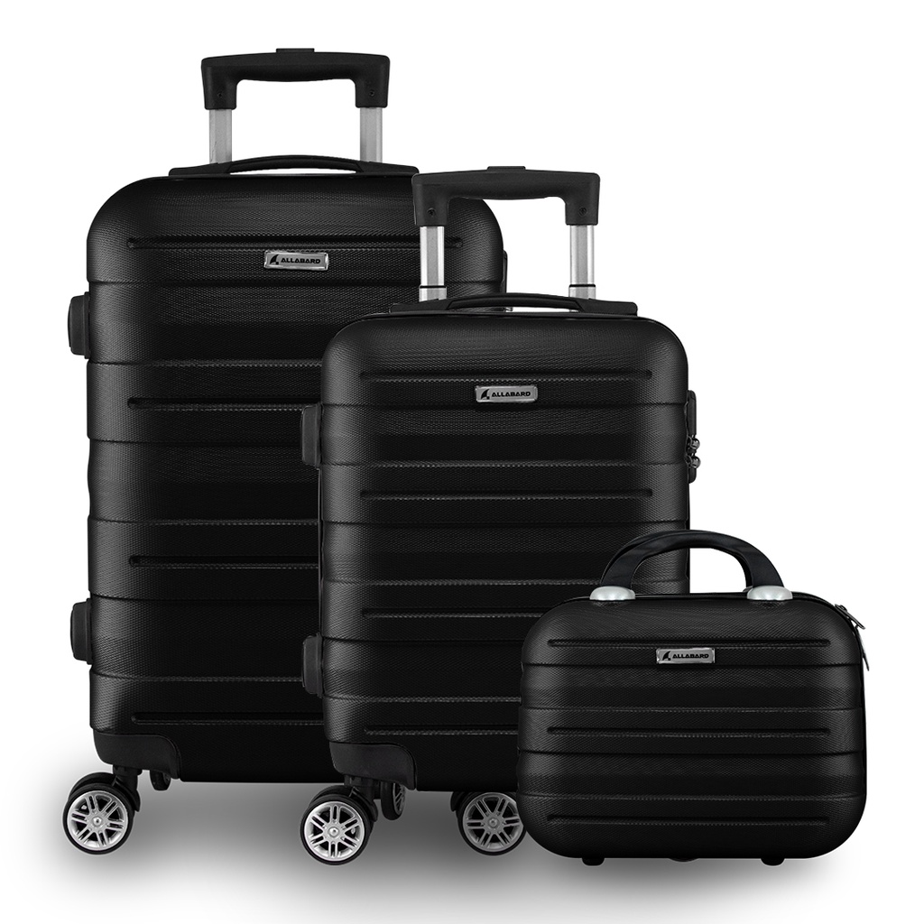 Kit Mala De Bordo 3 Unidades 10kg - 8kg e Frasqueira Rígida ABS Cadeado ...