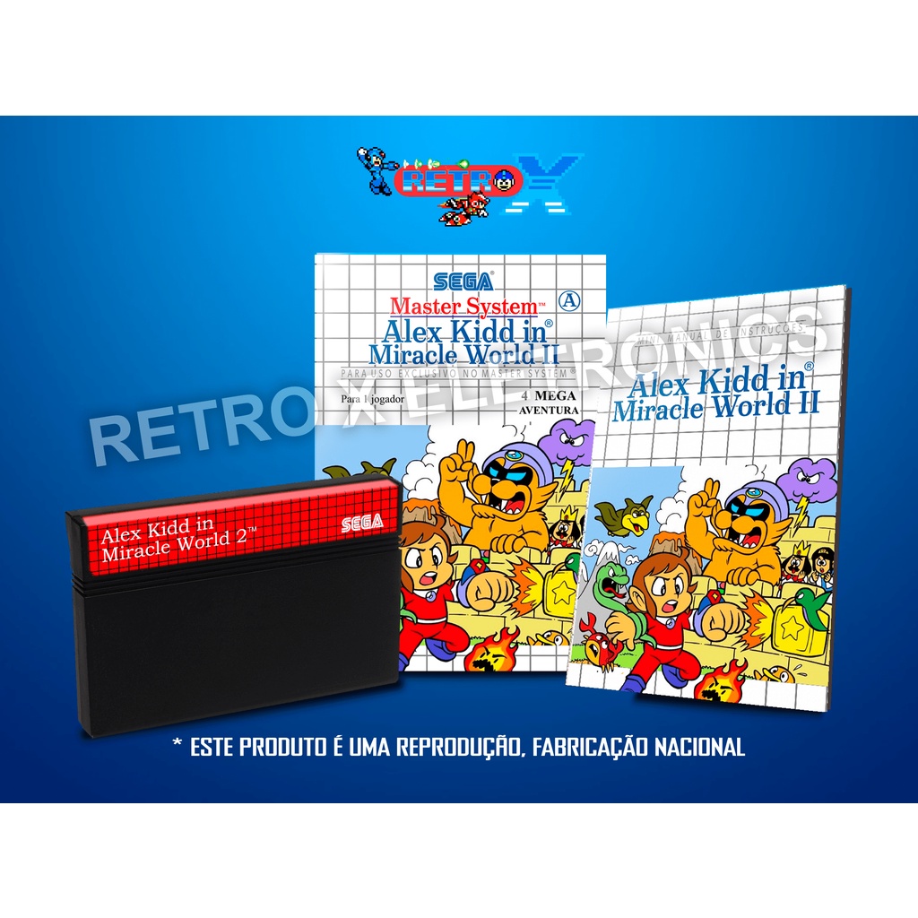 Alex Kidd 2 Miracle World 02 - MASTER SYSTEM | Shopee Brasil