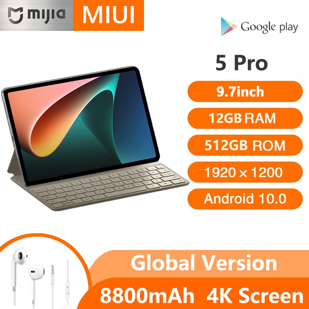 2022 Brand New Tablet Pad 5 PRO/Ml 12 + 512GB IPS Tela HD LCD Android ...