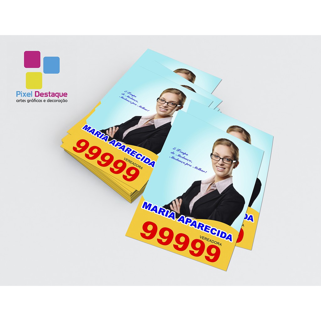 Flyer - Panfleto de propaganda 7x10cm - Impressão Frente e Verso ...