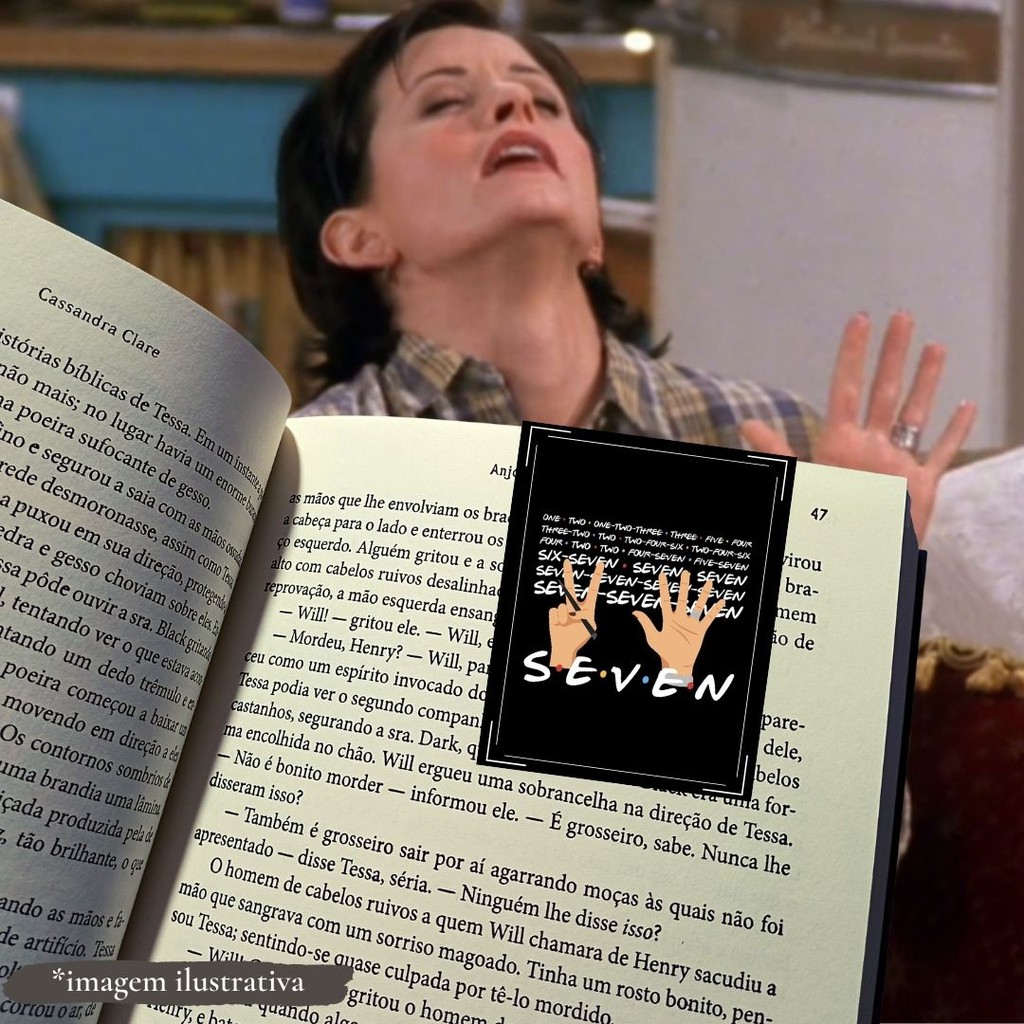 Marcador de Página Friends - Monica "SEVEN" - Marcador Magnético ...