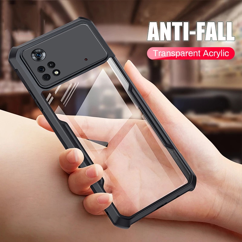 Lenuo Capa Transparente Anti-Impacto Para Xiaomi Poco M4 Pro X3 NFC X3 GT M3 X4 5G F4 F3 4G ...