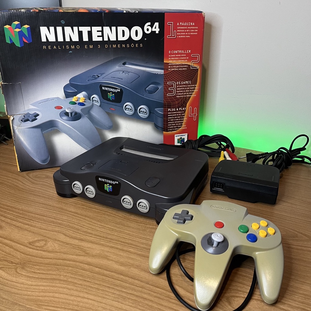 Console Nintendo 64 na caixa (Seminovo) - Escorrega o Preço