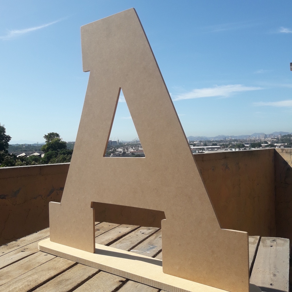 Letra de 60cm Mdf 6mm com Base | Shopee Brasil