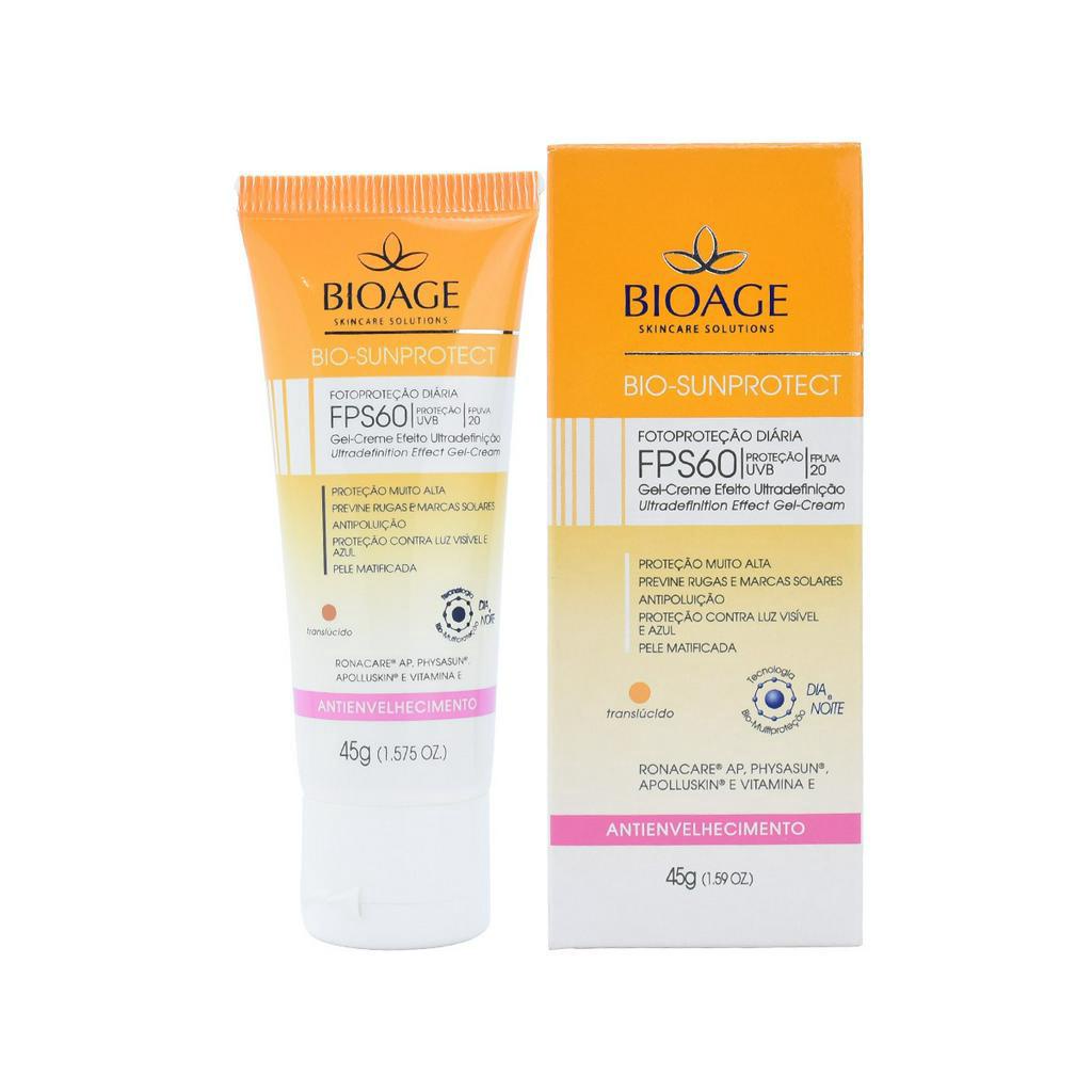 Bio Sun Protect Fps 60 Translucido Anti Idade Toque Seco 45g | Shopee ...