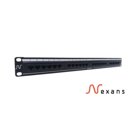 Patch Panel Cat5e 24 Portas Nexans Essential Original | Shopee Brasil