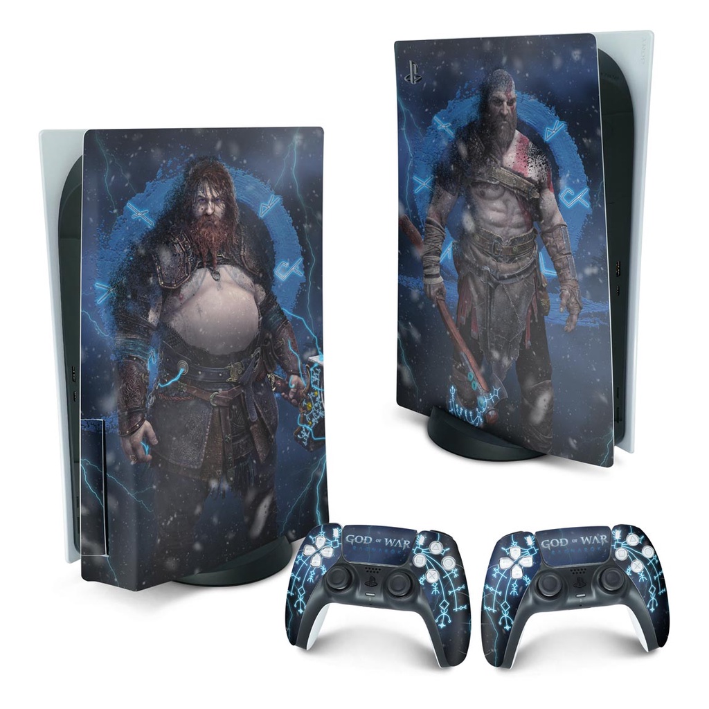 Skin PS5 Playstation 5 Adesivo - God of War Ragnarok B - Desconto no Preço