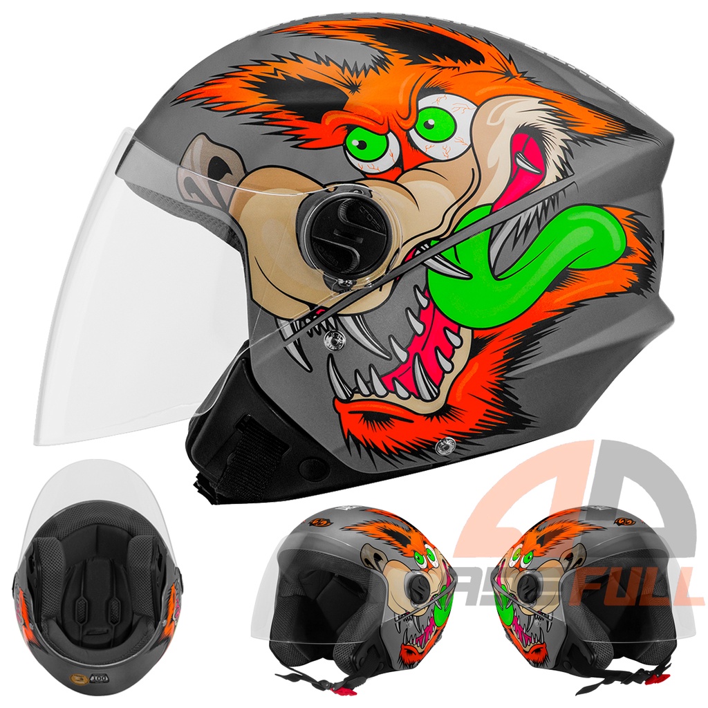 Capacete para Moto Aberto Pro Tork Liberty three Coyote Envio Imediato ...