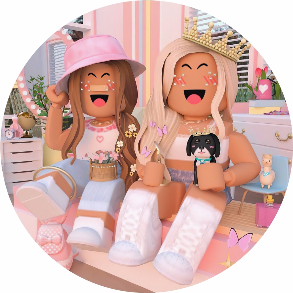 Painel Redondo Festa Roblox Menina | Shopee Brasil