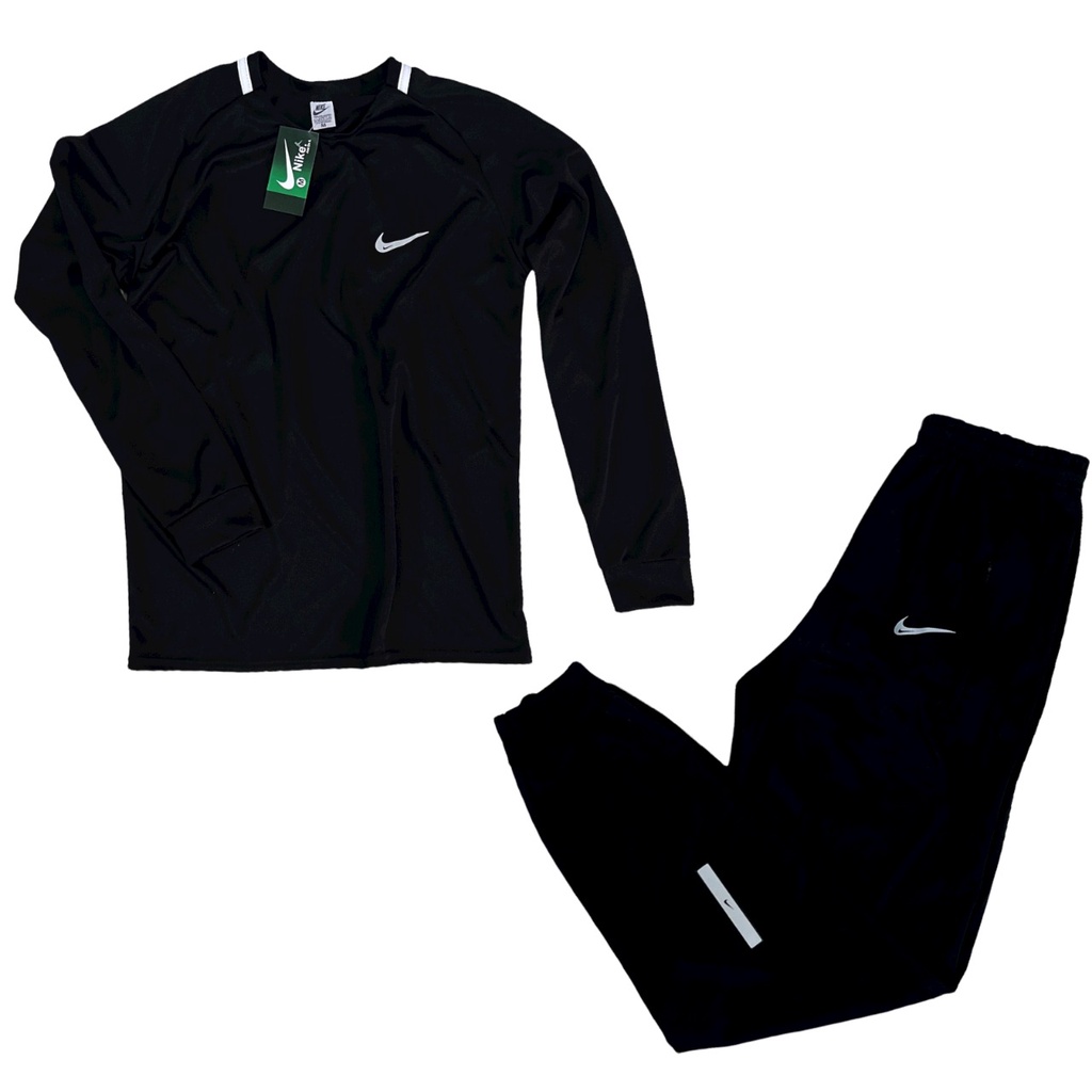 Conjunto Dri-fit com símbolo refletivo, vai o kit completo igual a foto ...