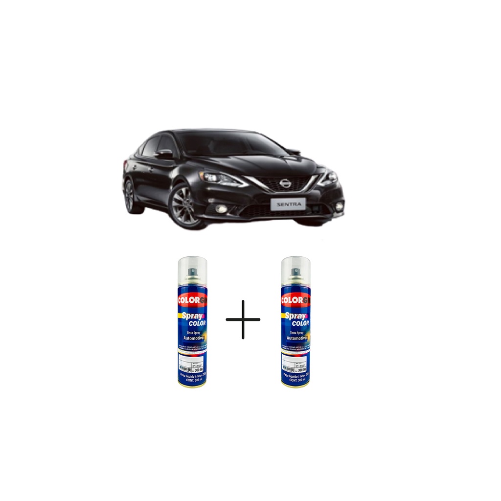 SPRAY AUTOMOTIVO PRETO PREMIUM II LISA - KH3 NISSAN + VERNIZ SPRAY ...