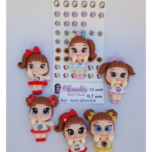 Adesivos Resinados Ref.: Ref. Mini Diversos | Shopee Brasil