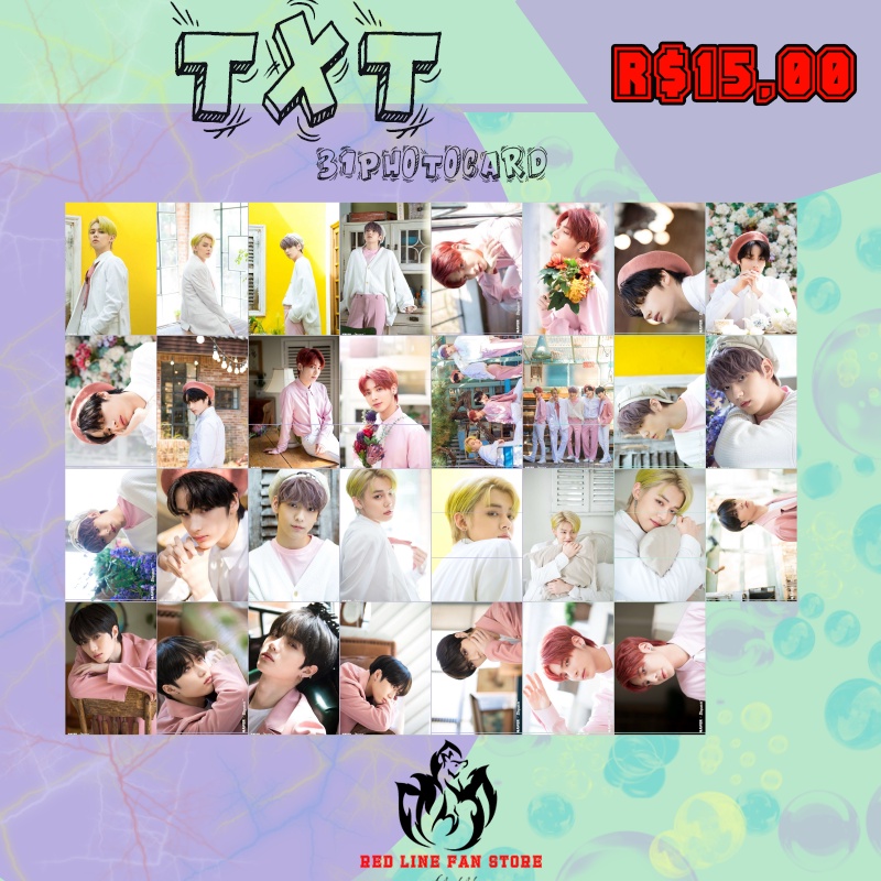 Kit 31 Photocards - Kpop TXT - Eternity (Fanmade) | Shopee Brasil