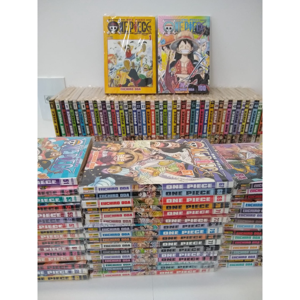 Coleção One Piece 1 Ao 100 COM 72 - Eiichiro Oda - Panini - Excelente ...